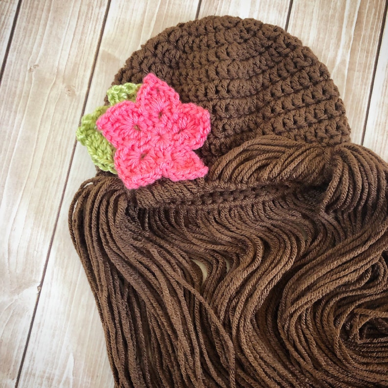 Moana Inspired Hat/ Crochet Moana Wig/ Moana Wig Hat Available - Etsy