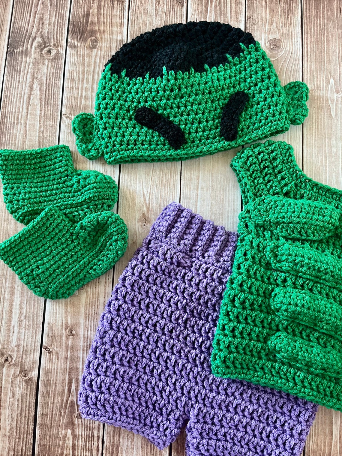 Hulk Inspired Costume/hulk Hat/hulk Superhero Costume Baby - Etsy