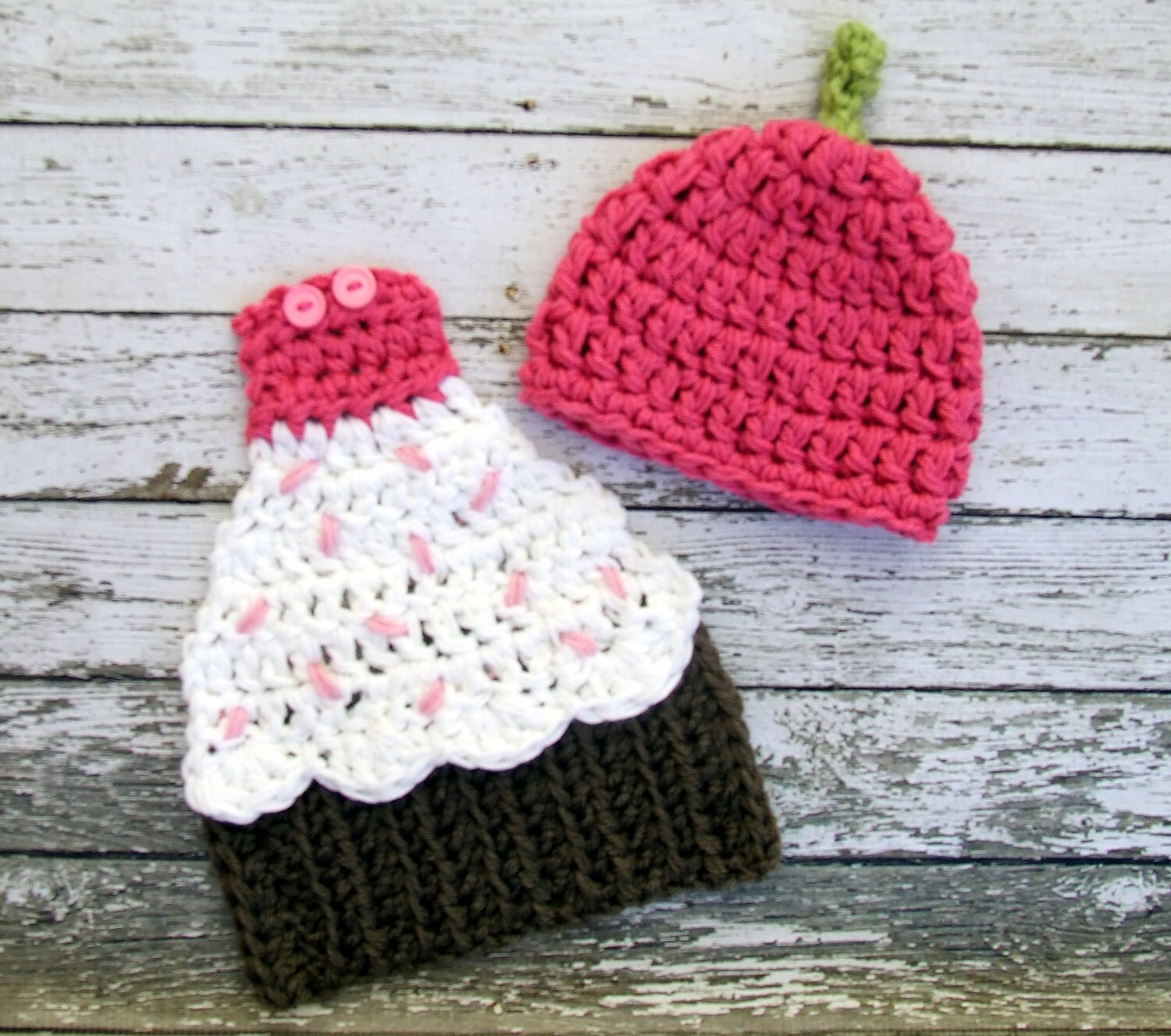 Cupcake Hat and Cuddle Cape Set Newborn Size MADE TO ORDER - Etsy UK