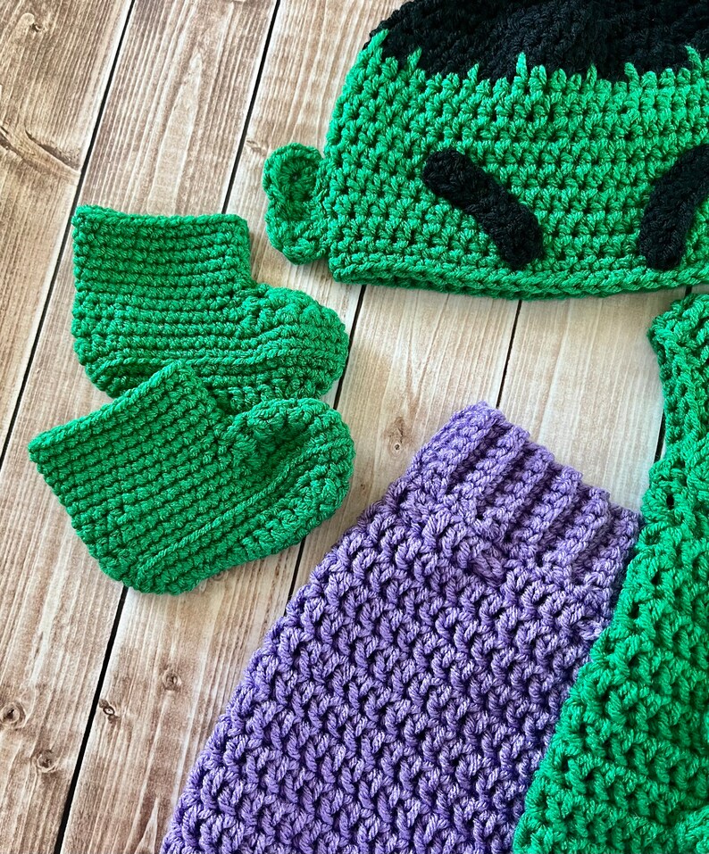 Hulk Inspired Costume/hulk Hat/hulk Superhero Costume Baby - Etsy