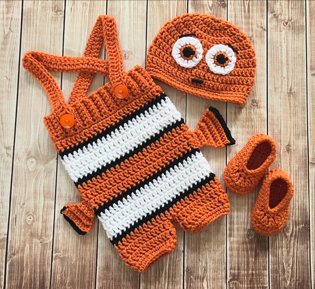 Nemo Inspired Costume/nemo Hat/nemo Costume/baby Photo Prop Newborn to ...
