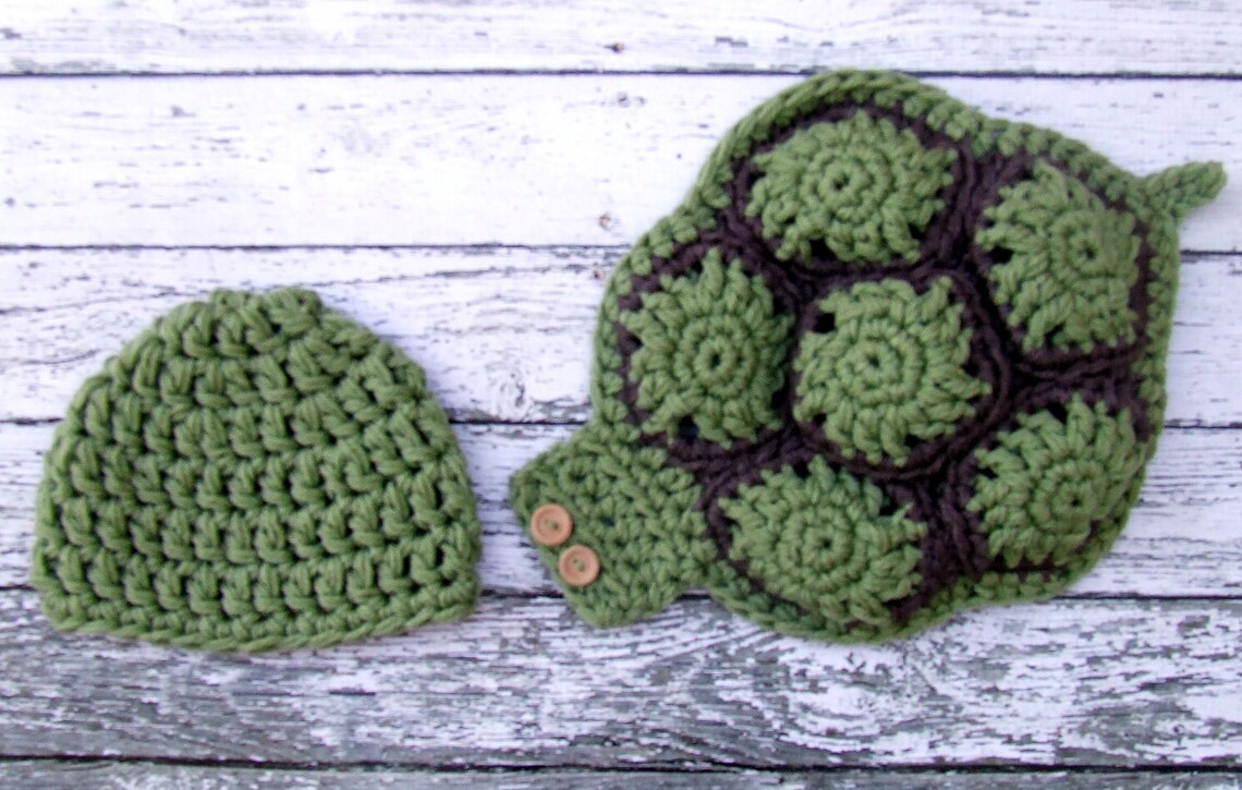 Mr. Turtle Cuddle Cape Set in Newborn Size MADE TO ORDER - Etsy