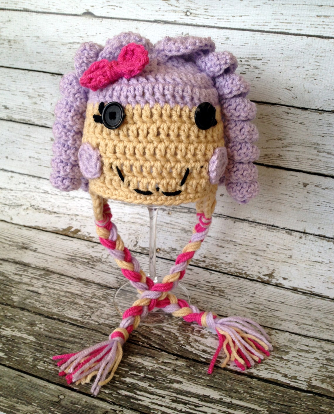 Little Miss Loopy Hat Lalaloopys Inspired Beanie in Light | Etsy