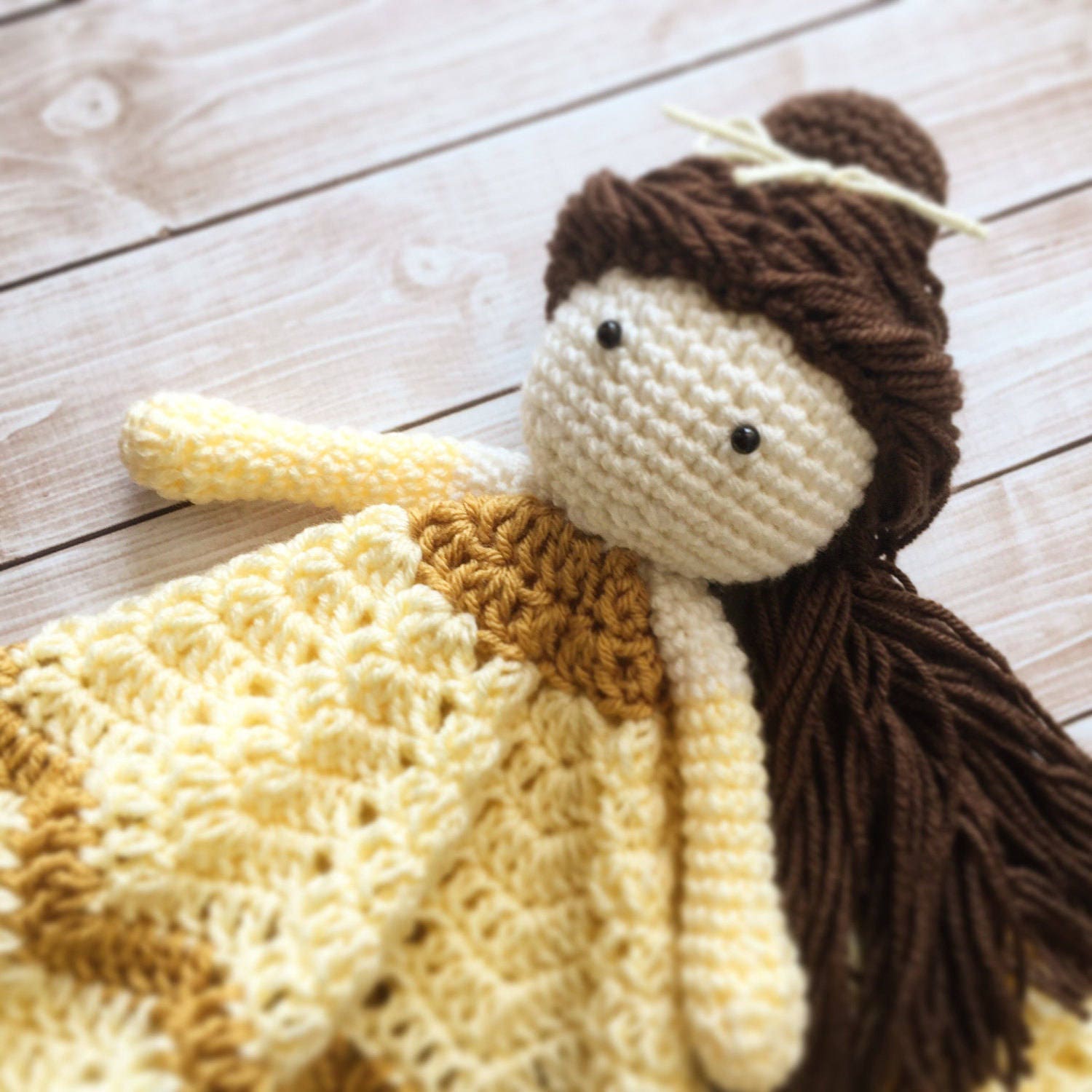 Belle Inspired Lovey/ Security Blanket/ Stuffed Toy/ Plush Toy Doll ...