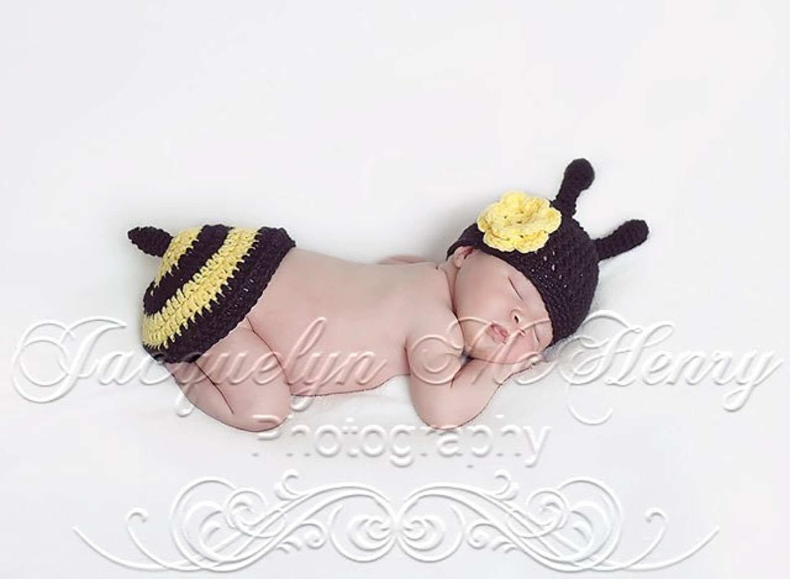 Little Miss Bumble Bee Beanie in Black and Yellow Available in - Etsy