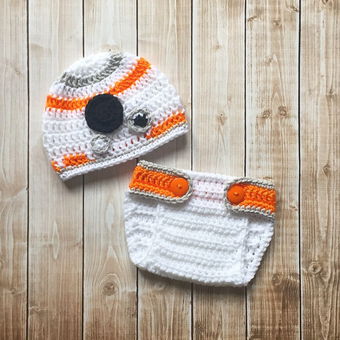BB8 Inspired Hat With Matching Diaper Cover/ BB8 Costume/ Star - Etsy