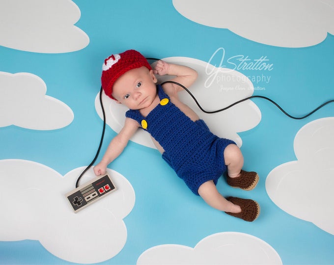 Super Mario Inspired Costume/crochet Mario Bros. Costume/ Mario ...