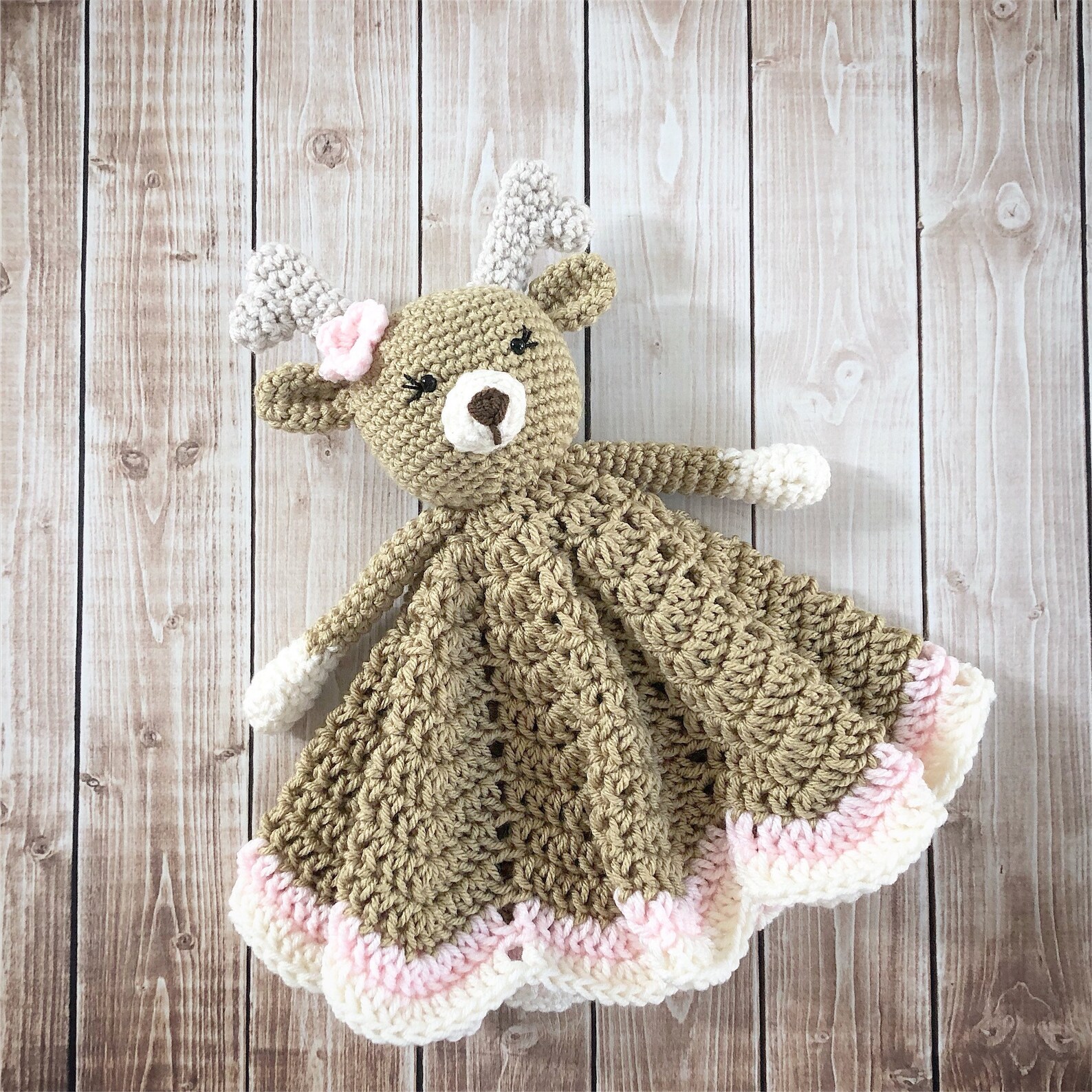 Little Miss Doe Lovey/ Deer Security Blanket/ Stuffed Toy/ Plush Toy ...