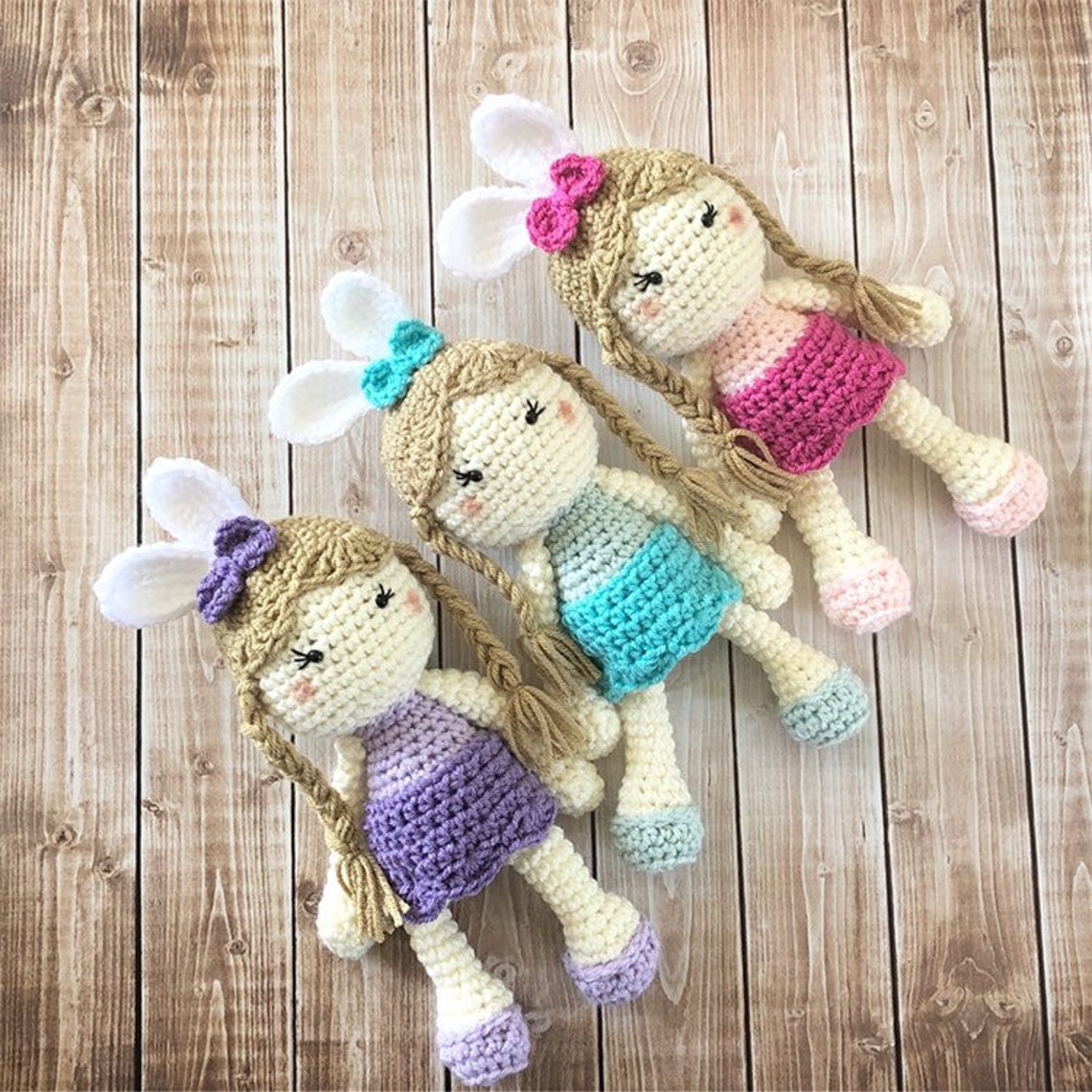 Little Miss Easter Bunny Doll/girl Plush Doll/ragdoll/easter Doll ...