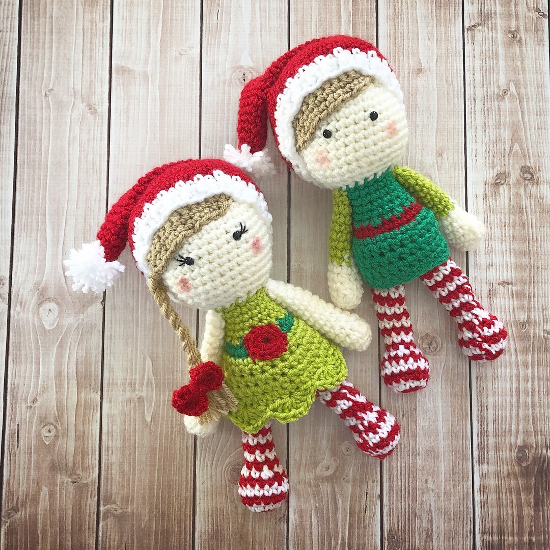 Little Mr and Miss Elf-set of 2 Dolls/girl and Boy Elf Plush Dolls ...