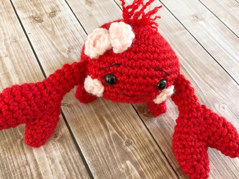 Crab Plush Toy/crab Doll/crabbie Toy/crochet Baby Crab/photography Prop ...