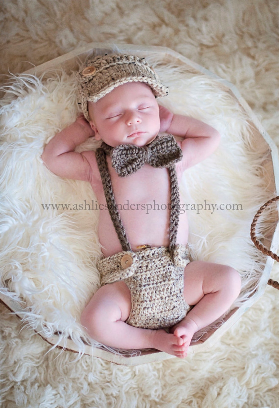 Little Man Suit in Oatmeal and Taupe With Matching Diaper Cover ...