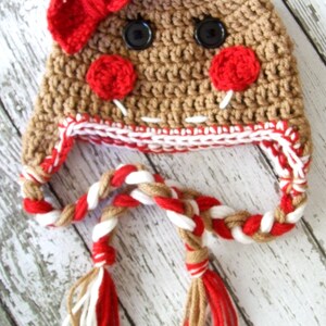 Little Miss Gingerbread Beanie Available in Newborn to Adult Size- MADE ...