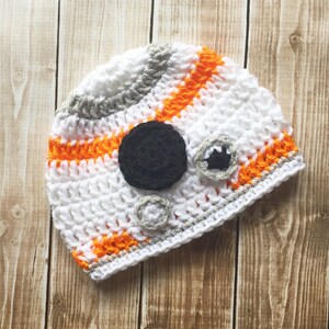 BB8 Inspired Hat/ BB8 Costume/ BB8 Inspired Beanie/ Star Wars Inspired ...