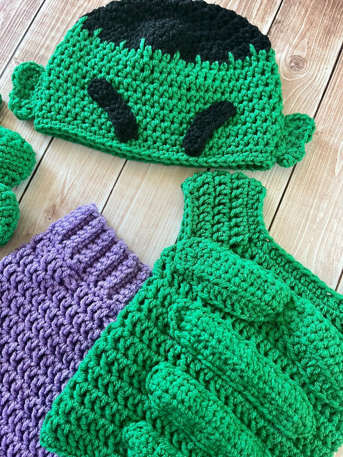 Hulk Inspired Costume/hulk Hat/hulk Superhero Costume Baby - Etsy