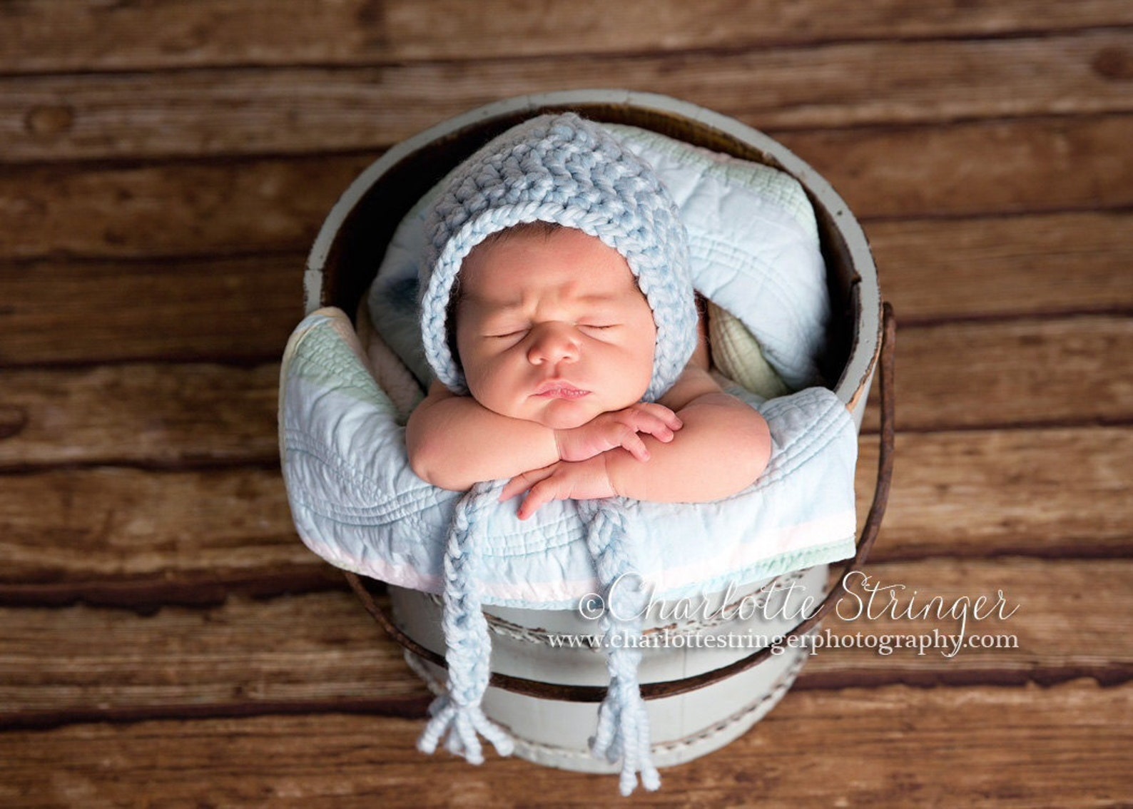 Chunky Basic Bonnet in Baby Blue Newborn Size Photography - Etsy