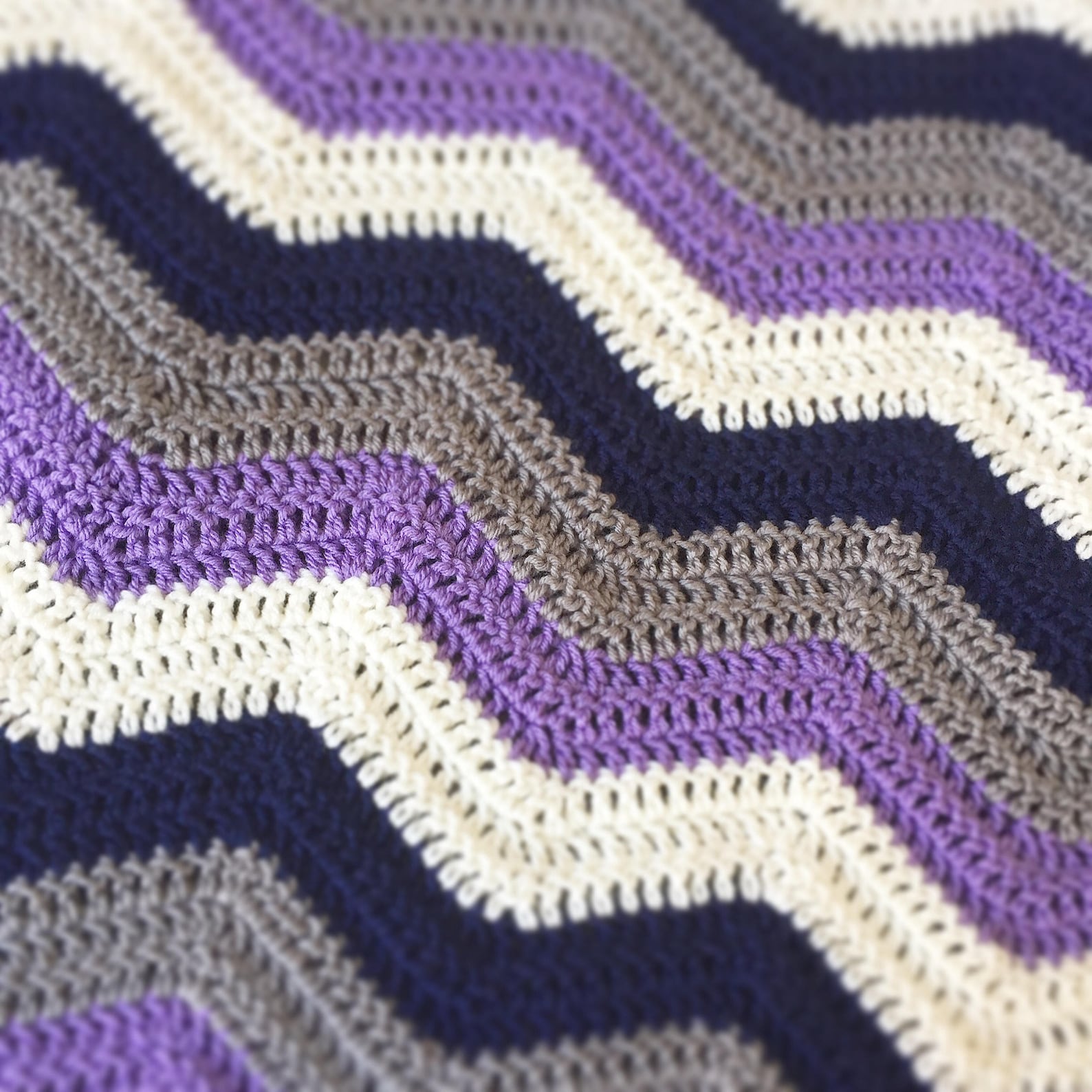 Chevron Baby Blanket/ripple Pattern Crochet Blanket/chevron - Etsy