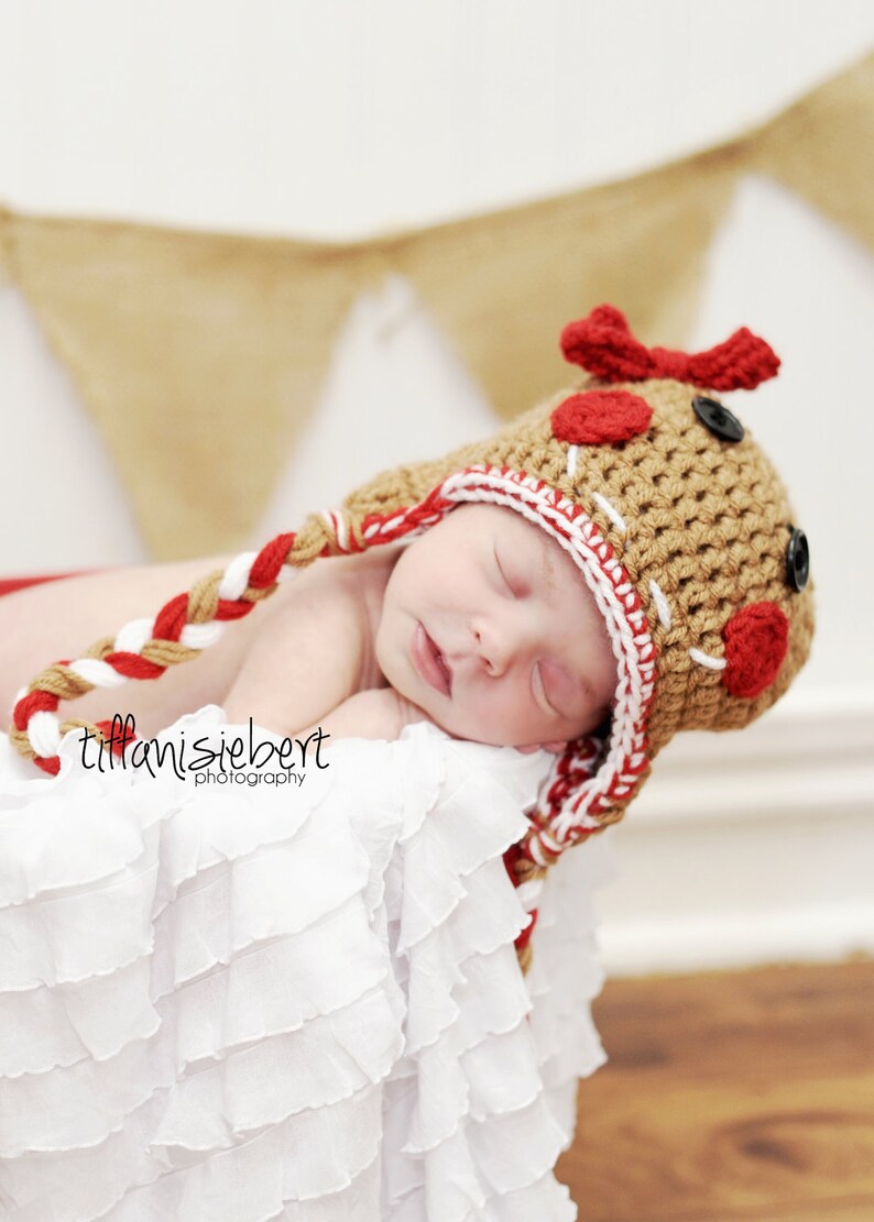 Little Mr. & Miss Gingerbread Beanies for Twins Available in Newborn to ...