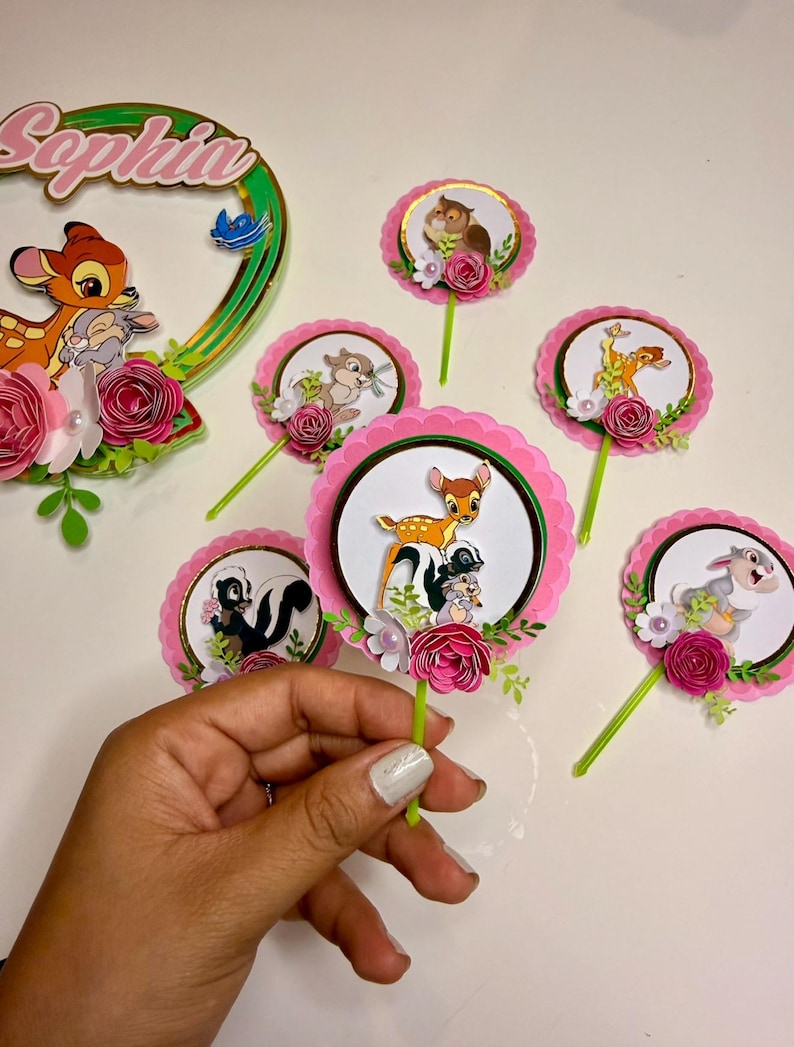 Bambi Cupcake Toppers, Woodland Party Decorations - Etsy