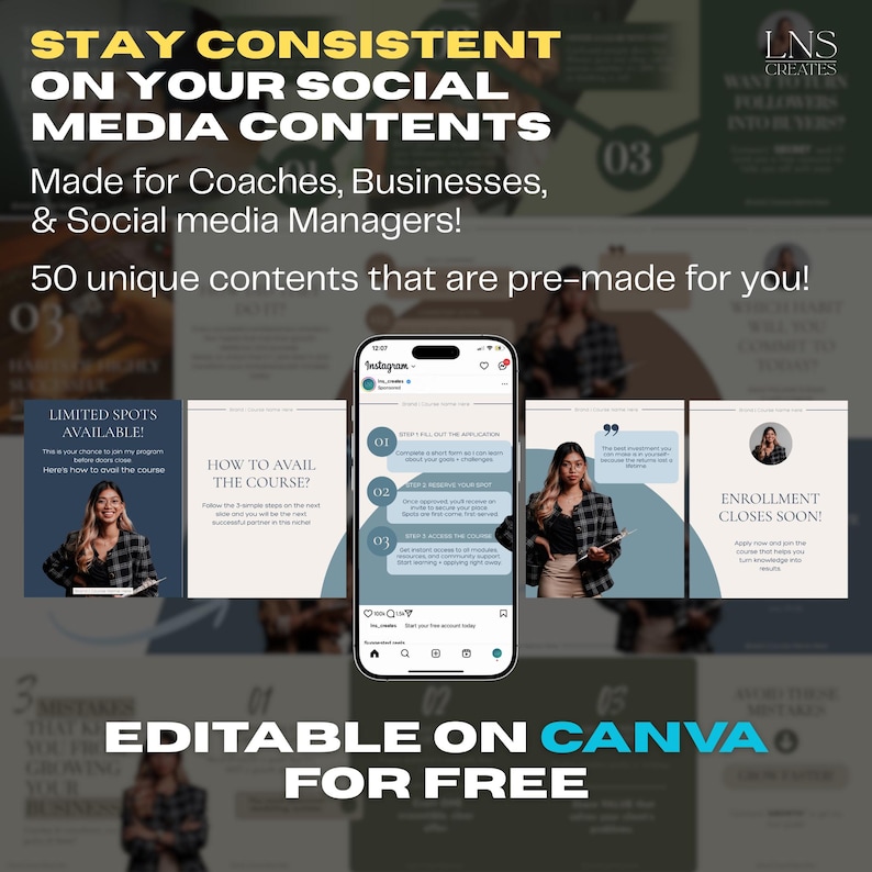 Editable Canva Carousel Templates, Instagram Minimalist Design ...