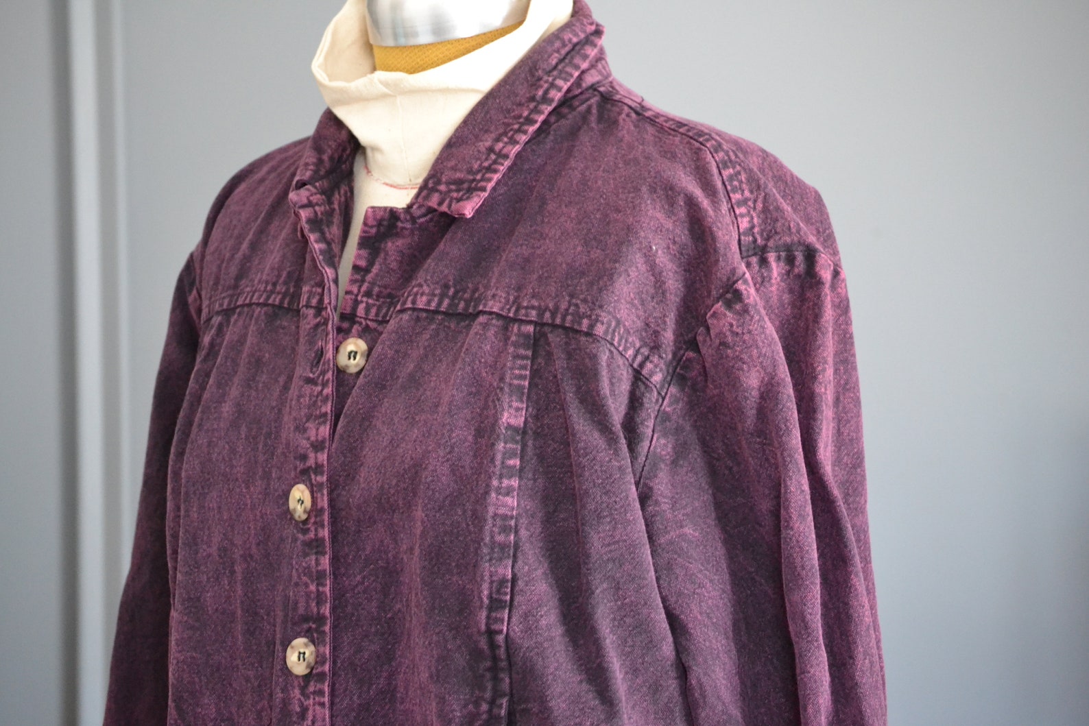 Magenta Sea Breeze of California Black Jean Jacket Size Small | Etsy