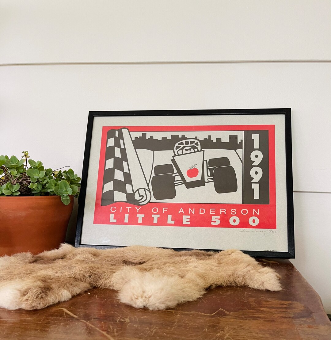 1991 City of Anderson Little 500 Race Art Tina Dickey 58/300 - Etsy