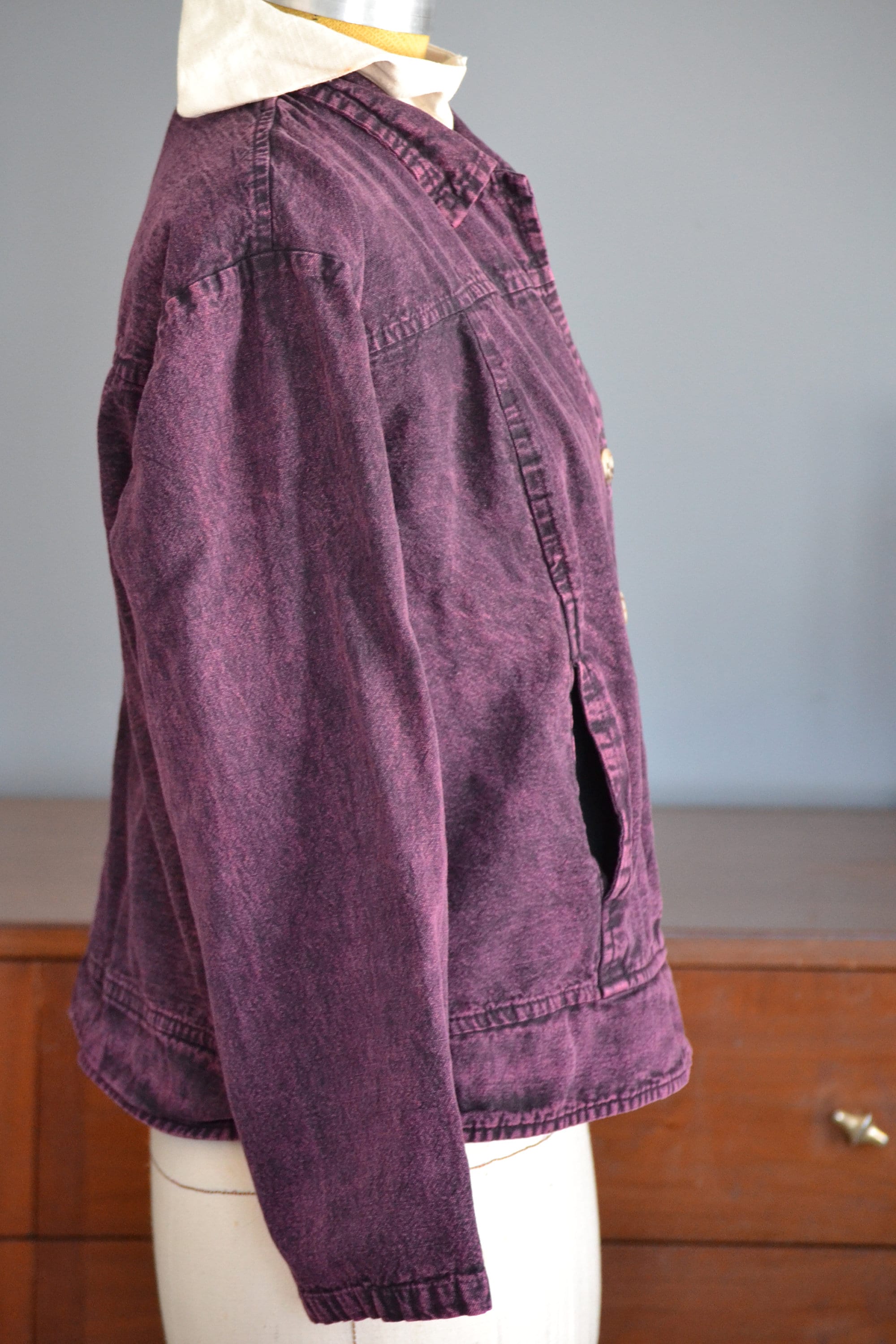 Magenta Sea Breeze of California Black Jean Jacket Size Small | Etsy