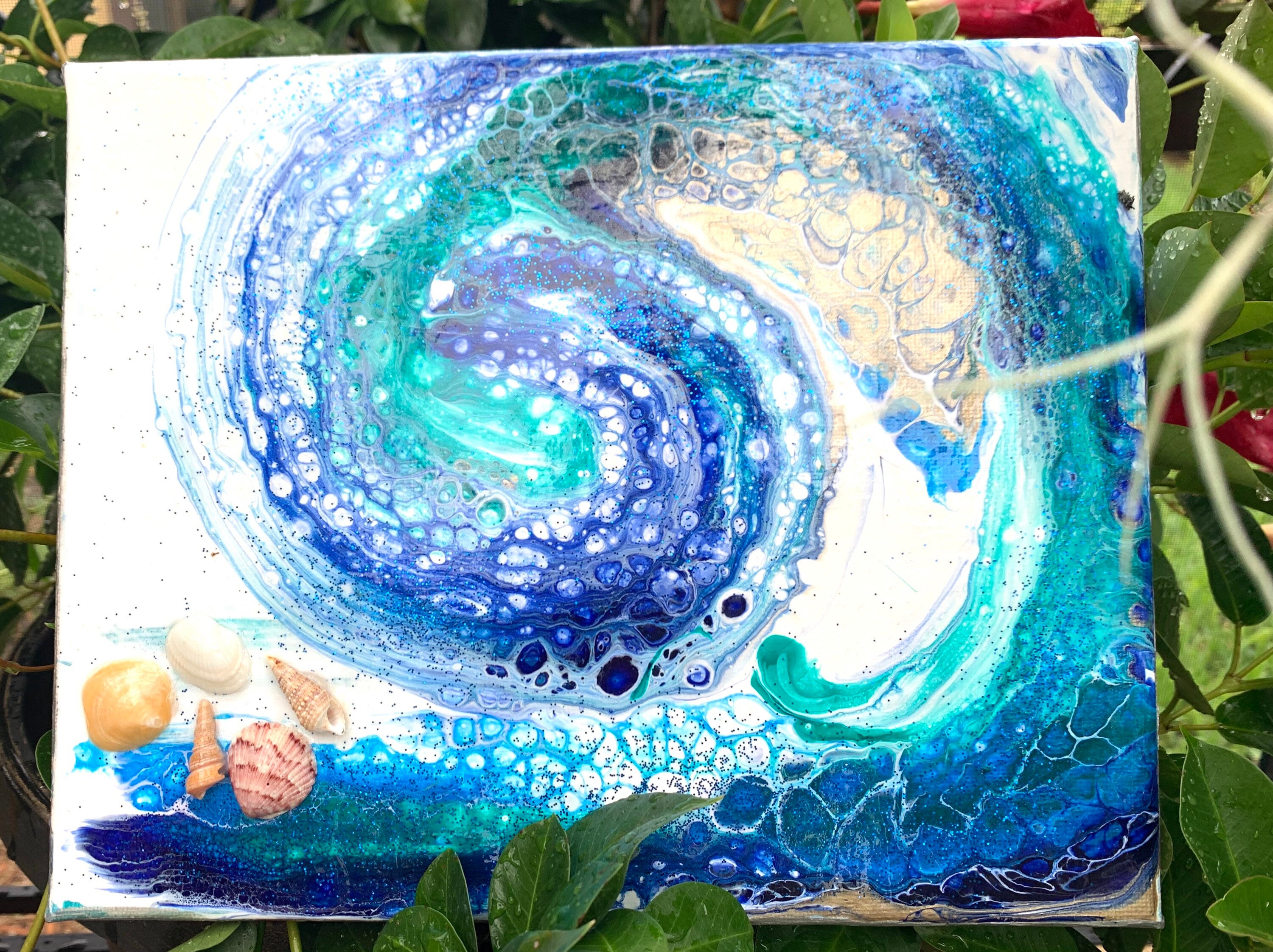 Sea Shells by the Seashore Ocean Wave Painting - Etsy