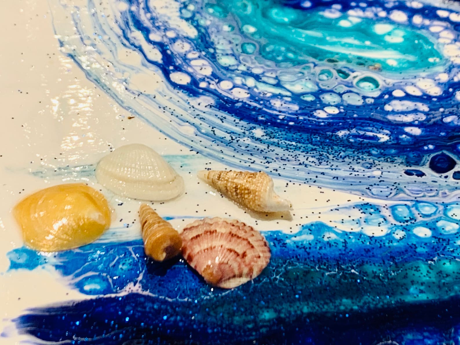 Sea Shells by the Seashore Ocean Wave Painting - Etsy