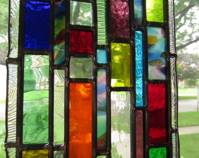 Stained Glass Panel Inserts for Bathroom Window CUSTOM ORDERED - Etsy