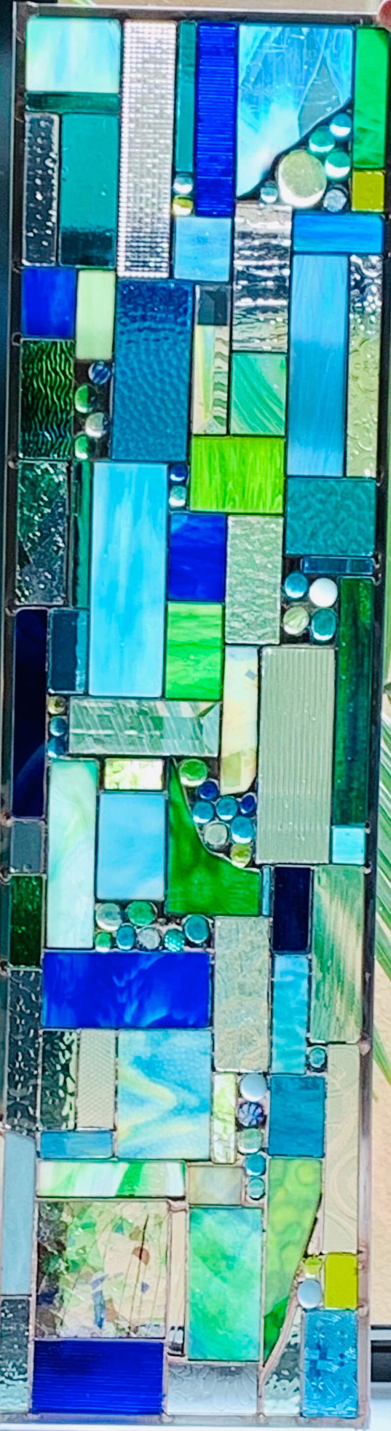 Stained Glass Sea Glass Ocean View | Etsy