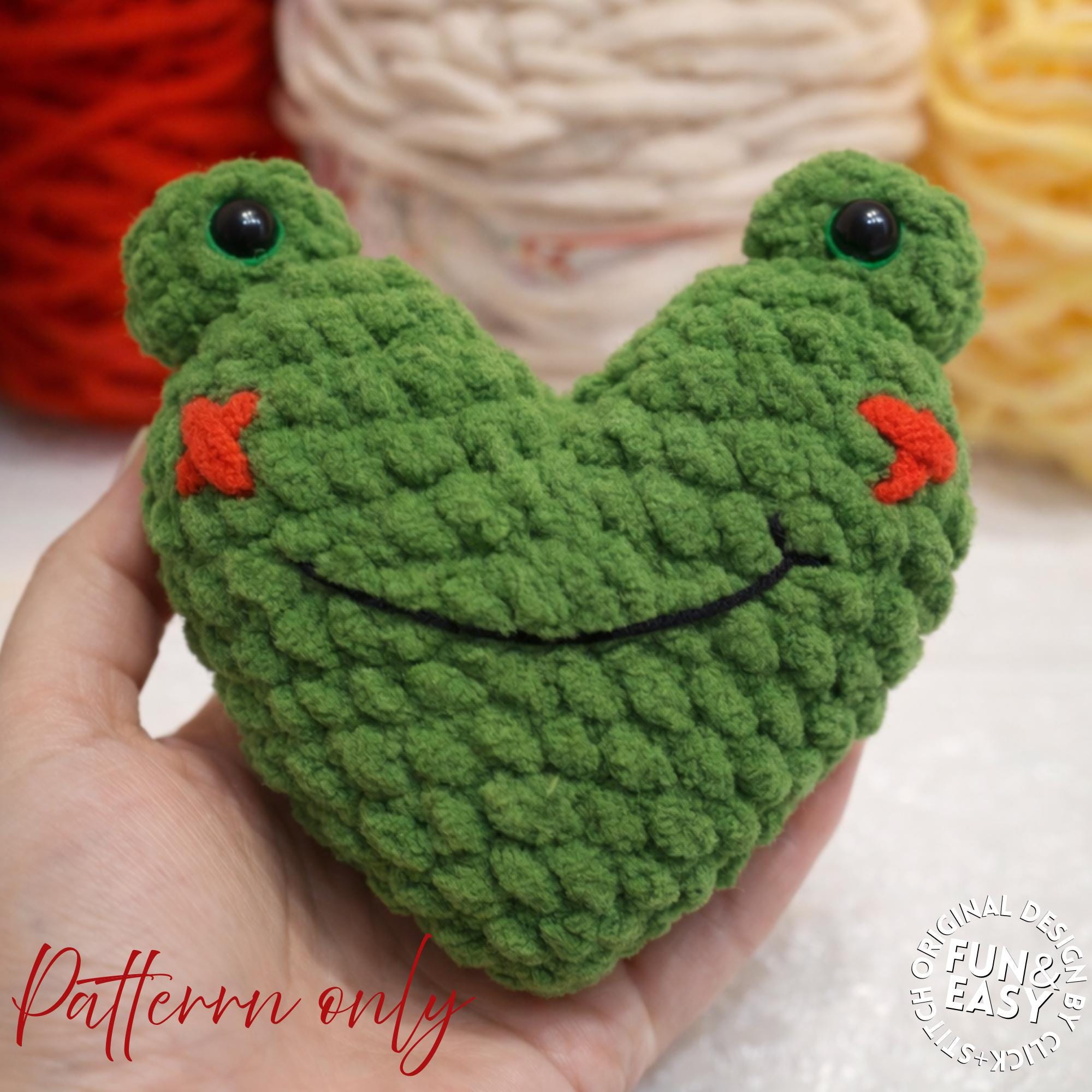 Heart Animals Crochet Pattern Set – 5 Cute Valentine Plushies (cat ...