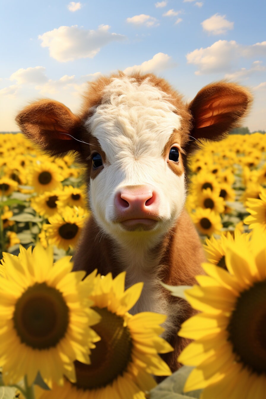 Cute Cow Wall Art - Etsy