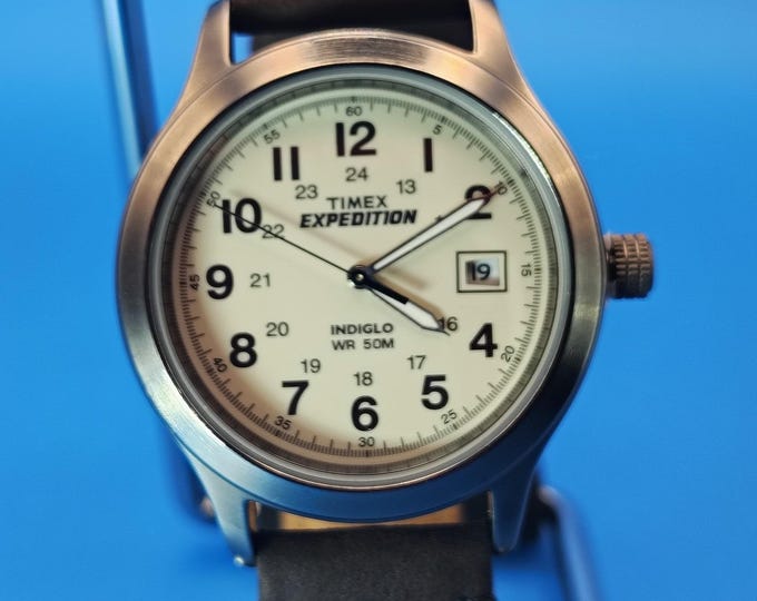 Vintage Timex Expedition Indiglo 36mm Men's Quartz Watch Genuine ...