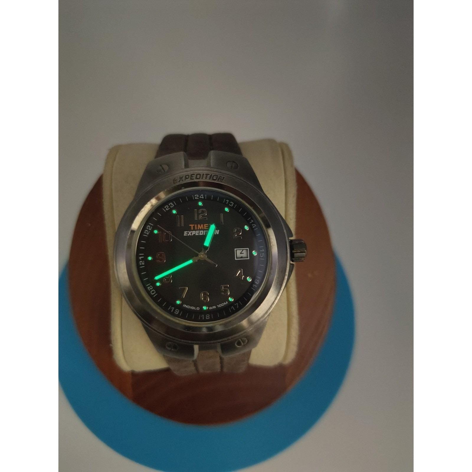 Vintage Mens Timex Expedition INDIGLO Quartz Watch With Date/lume ...