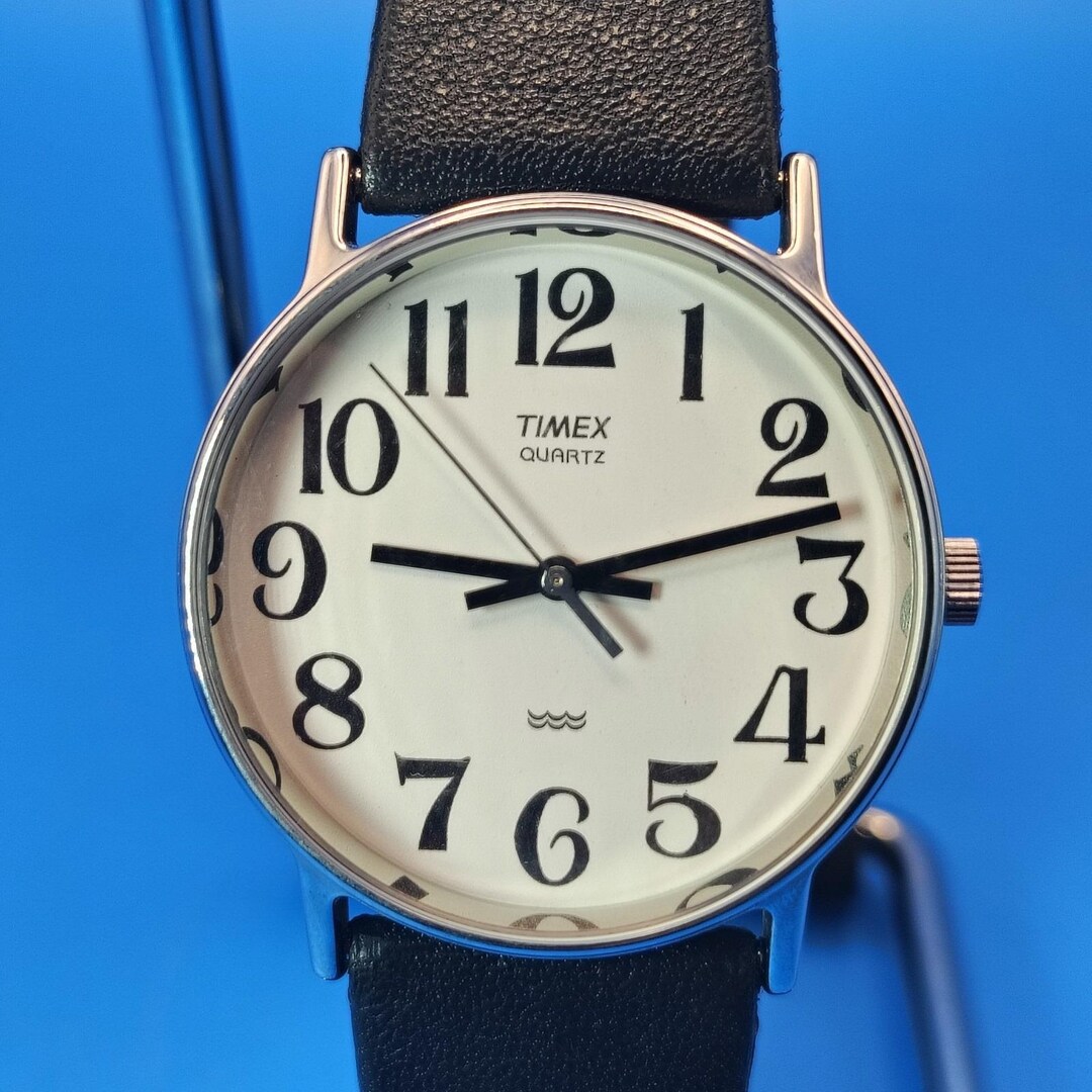 2010 Timex Large Numeral 32mm Mens Quartz Watch With Rubber Strap - Etsy