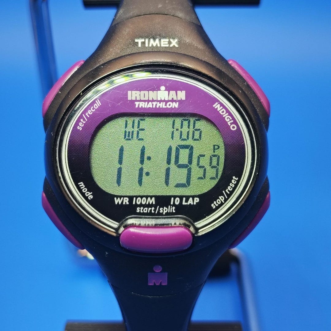 Vintage 2004 Timex Indiglo Iron Man Triathlon 30mm Women's Quartz ...
