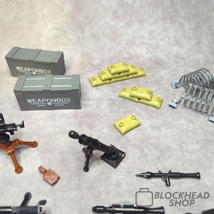 200 Piece Custom Minifigure Military Weapons & Gear Pack – Full Army ...