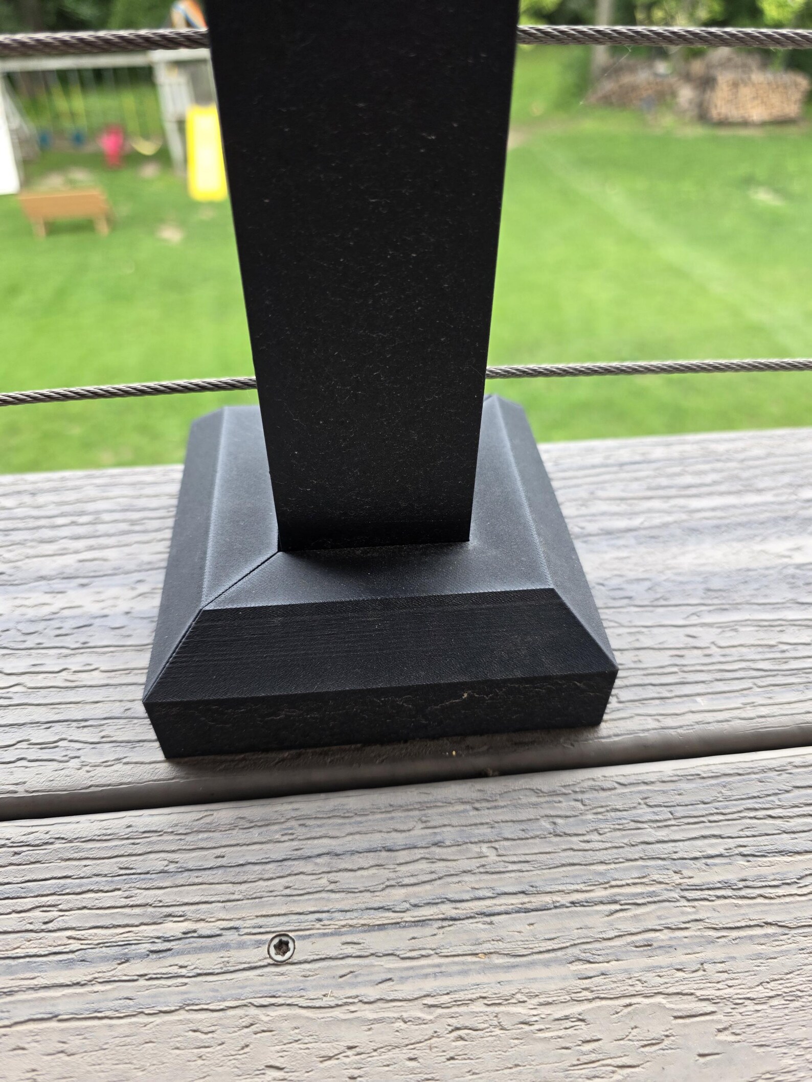2x2 Post Base Trim | Modern Metal Railing Skirt | Fence Post Cover for ...