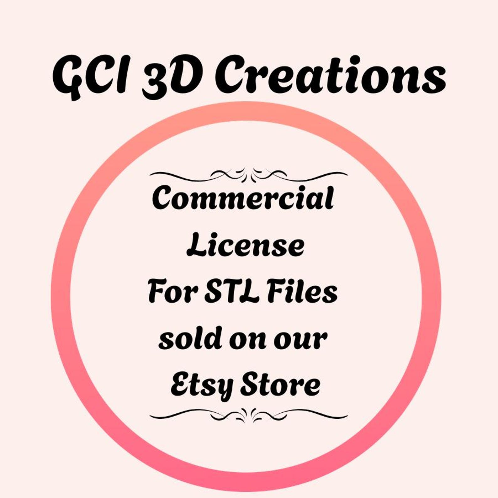 Commercial License 3D Printer STL Files for Our Whole Etsy Store - Etsy