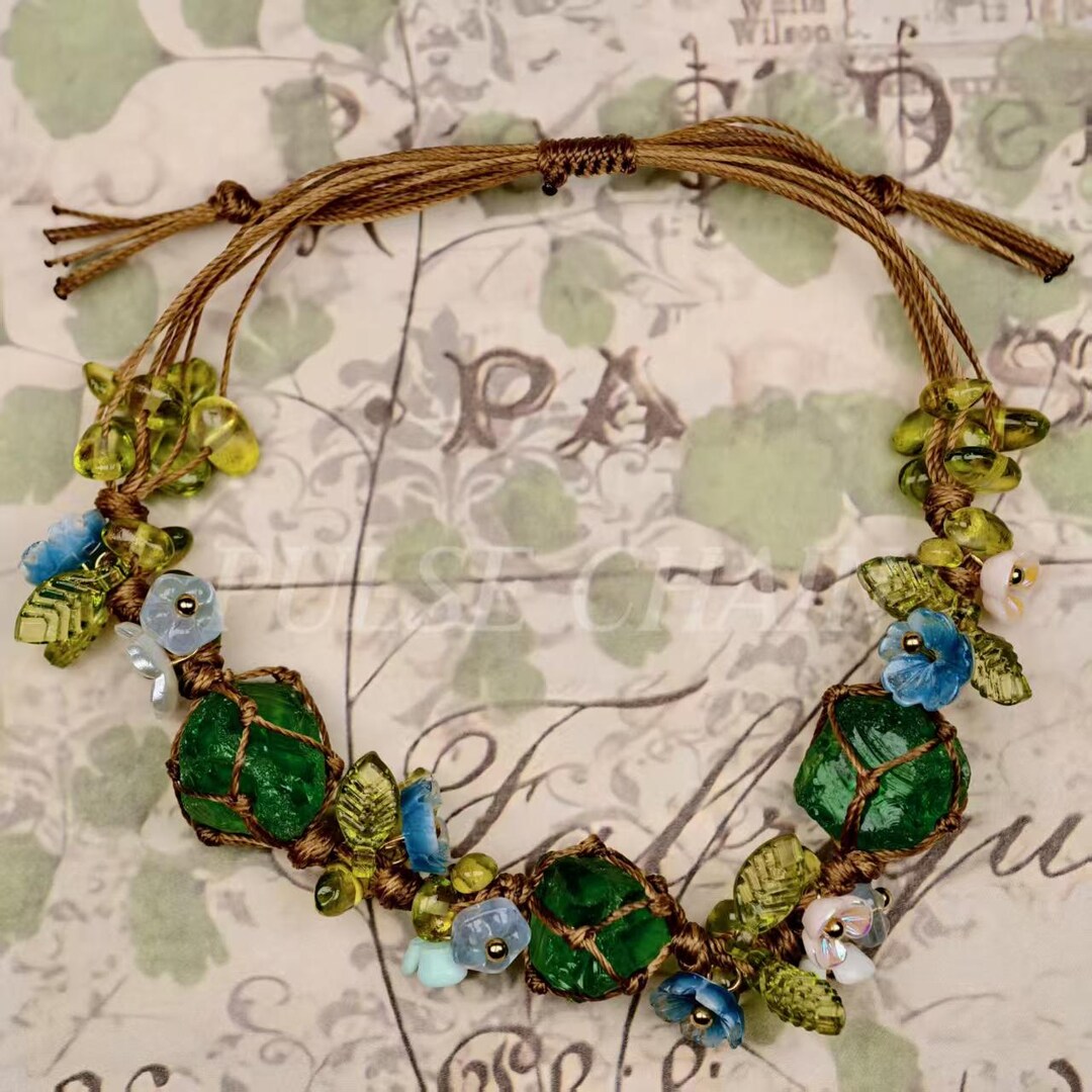 Forest Gem Isle" Woodland Bracelet : Crystal Healing, Handmade Bracelet ...