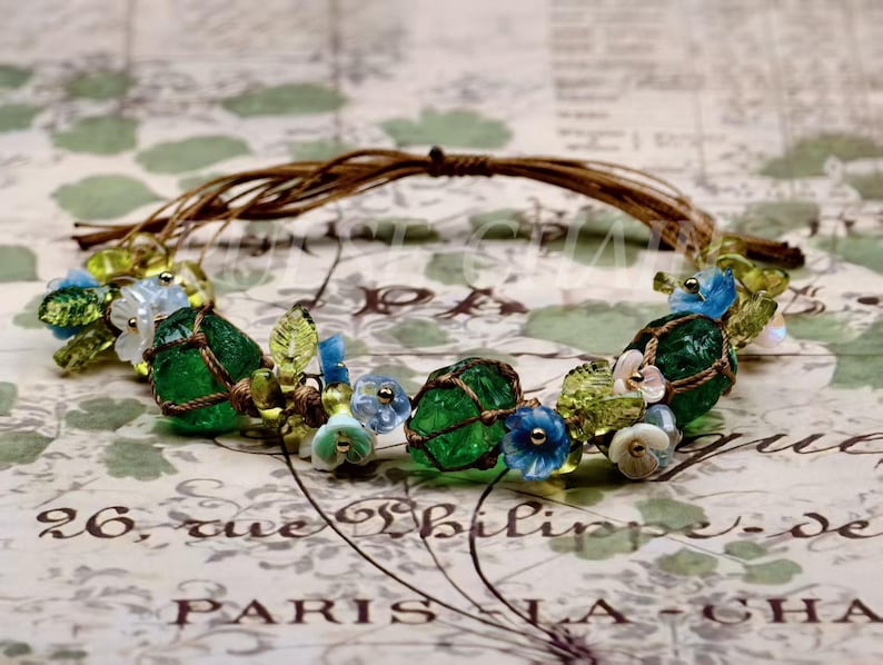 Forest Gem Isle" Woodland Bracelet : Crystal Healing, Handmade Bracelet ...