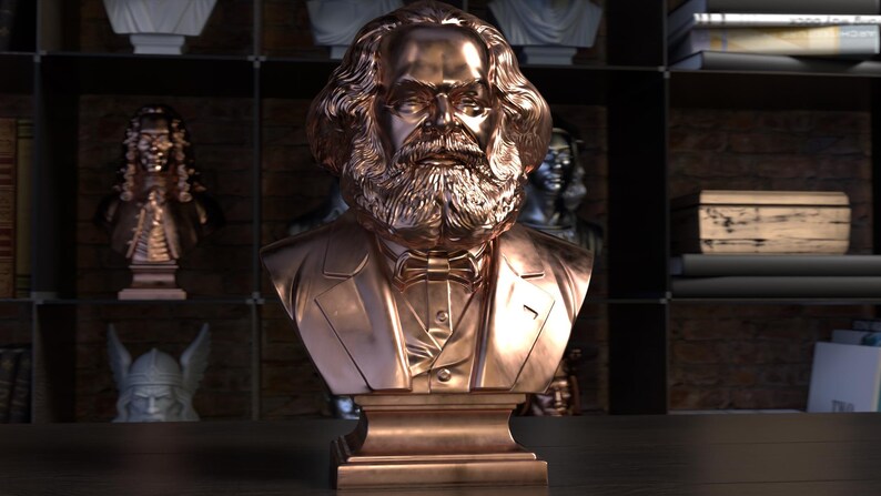 Karl Marx – Bust Sculpture 3D Print Model STL File, Printable Bust - Etsy