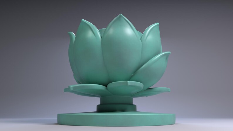 Lotus Blossom Pen Holder – Serenity Desk Organizer, STL File, 3D ...