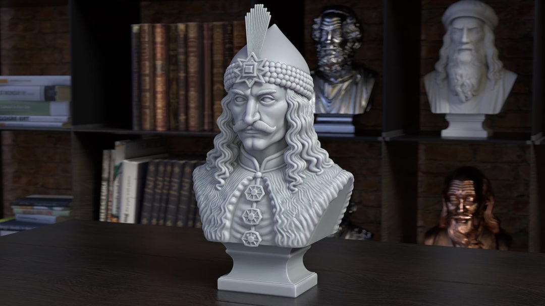 Vlad the Impaler – Bust Sculpture 3D Print Model STL File, Printable ...
