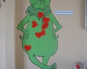 Items similar to Pin the Heart on the Grinch - Party Game on Etsy