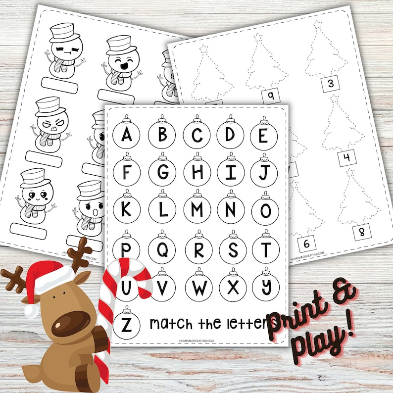 Printable Christmas Quiet Book - Christmas Quiet Book PDF - Instant ...
