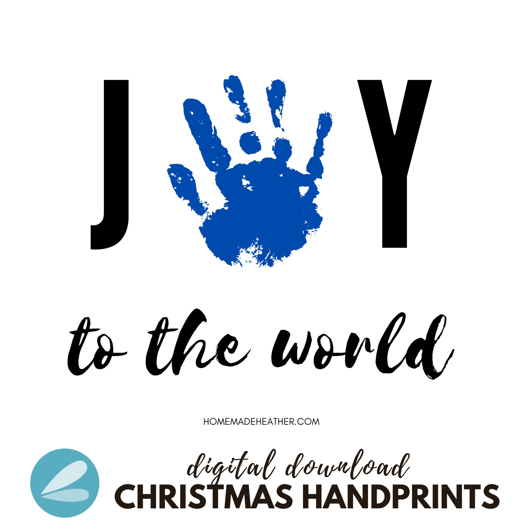 Christmas Handprint Art: DIY Quote Templates (PDF Download) - Etsy