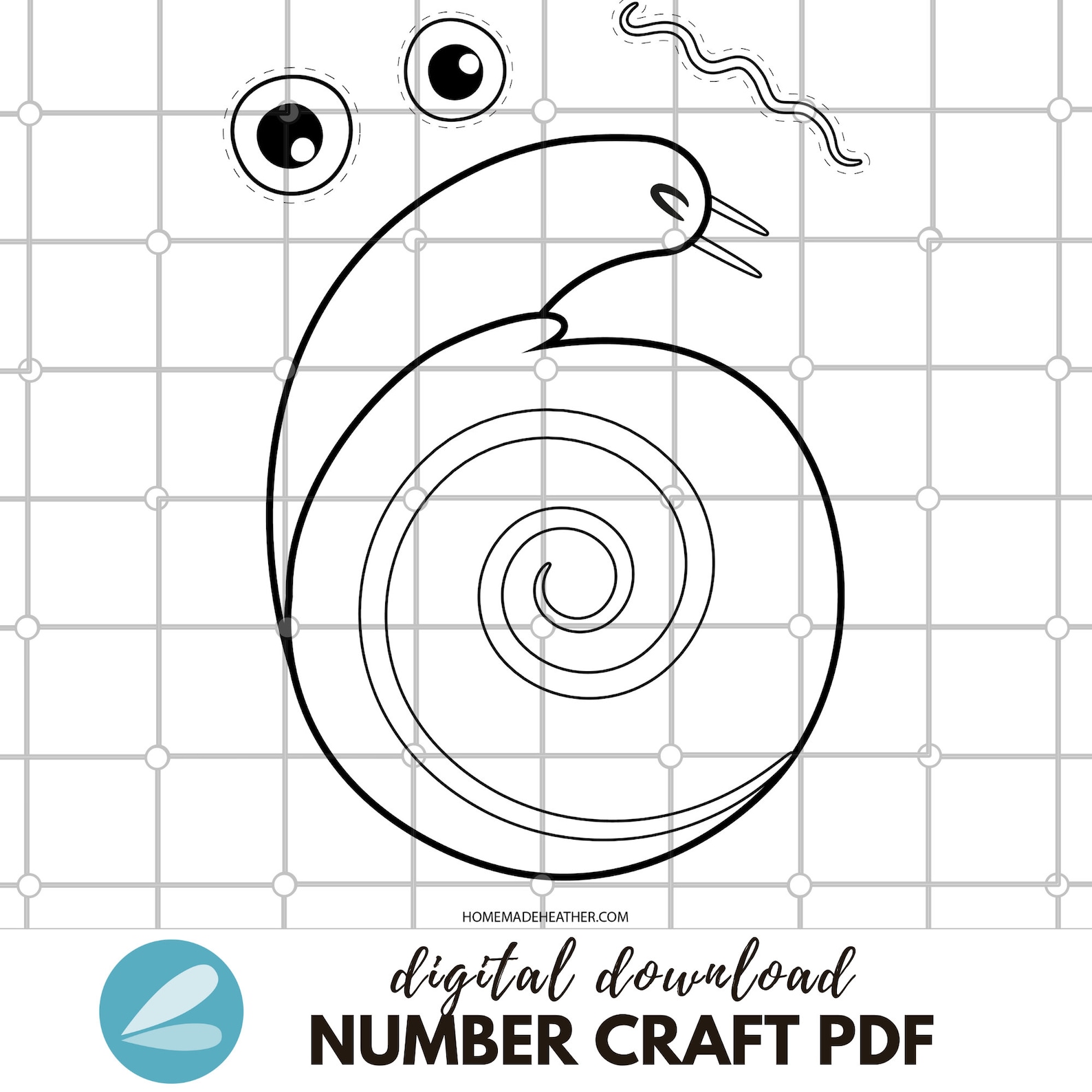 Number Animal Craft Templates: Printable Number Crafts (PDF Download ...