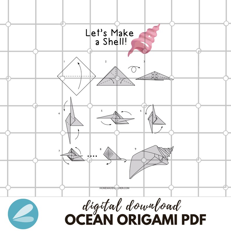 Origami Ocean Printable Pages - Ocean Origami PDF - Instant Download - Etsy